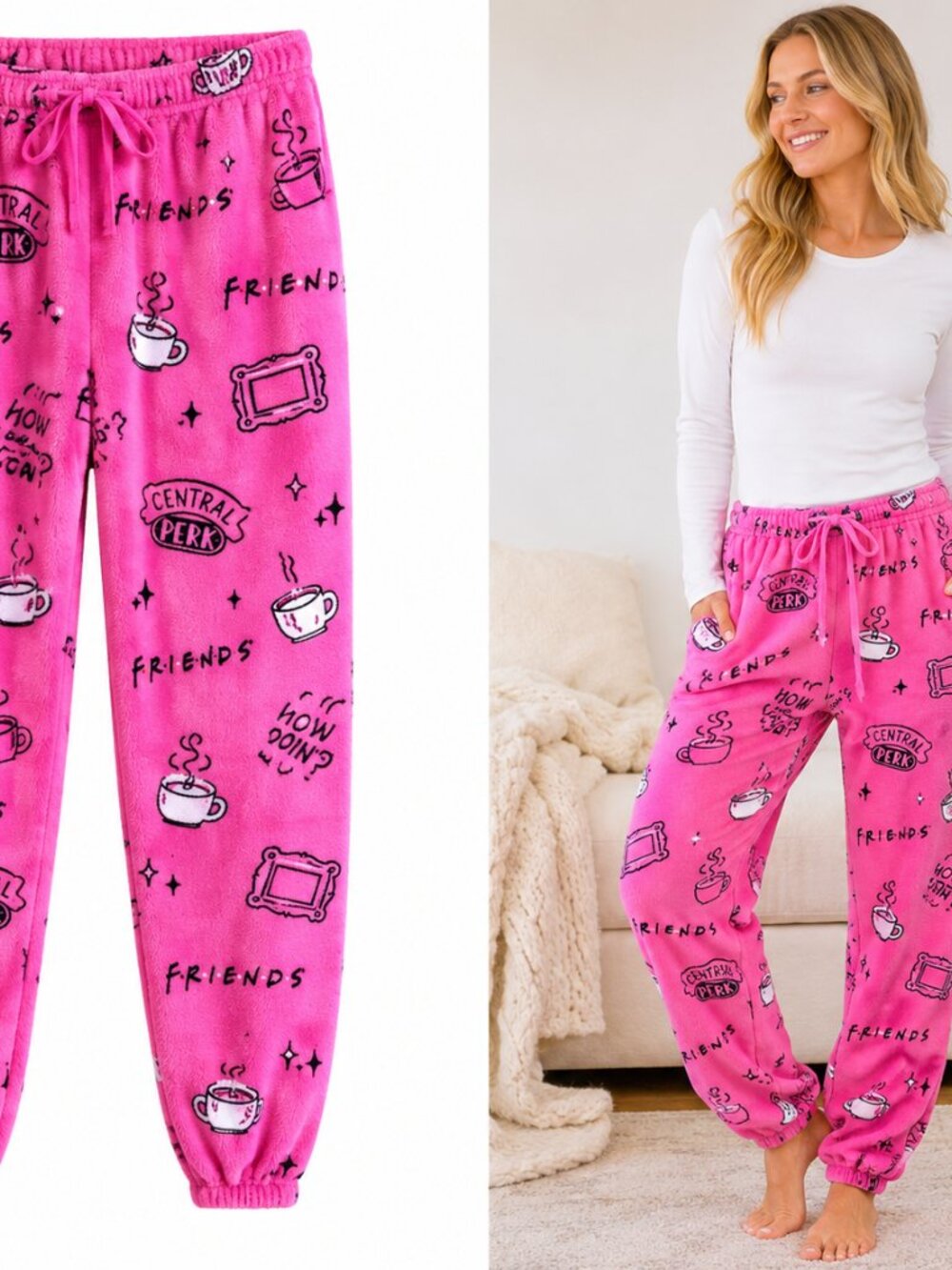 FRIENDS | Intimates & Sleepwear | Sitcom Friends Tv Show Pink Velour ...